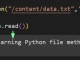 Python File Methods With Examples