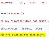 Handle Python Keyerror Exceptions