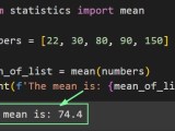 How To Find Mean Of A List Python