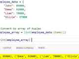 Convert A Python Dictionary To An Array