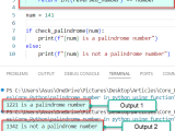 Check A Palindrome Number In Python Using A Function