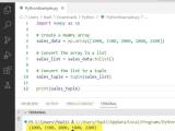 How To Convert An Array To A Tuple In Python