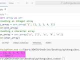 How To Create Arrays In Python