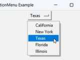 How To Create An Optionmenu In Python Tkinter