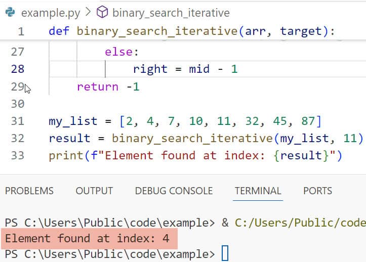 Binary Search In Python