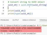 How To Convert String To Uuid In Python