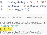 Convert String To Tuple In Python