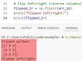 Reverse Numpy Arrays In Python