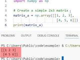 Python Numpy Matrix Operations