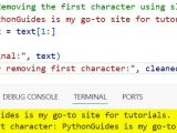 Remove The First Character Of A Python String