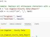 Python Replace Whitespaces With Underscore