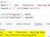 Python Replace Whitespaces With Underscore