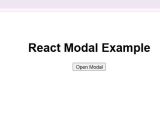 Build A React Modal Component Example