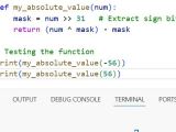 Get Absolute Value In Python Without Using Abs Function