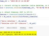 Convert Python String To Datetime With Timezone