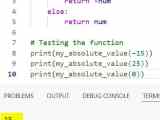 Get Absolute Value In Python Without Using Abs Function