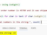 Count Numbers In A String Using Python