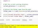 How To Get The Current Folder Name In Python