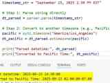 Convert Python String To Datetime With Timezone