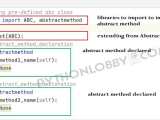 Abstract Class And Abstract Method In Python Programming