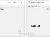 Tab Widget In Tkinter Gui Programming Python Tkinter Tutorial
