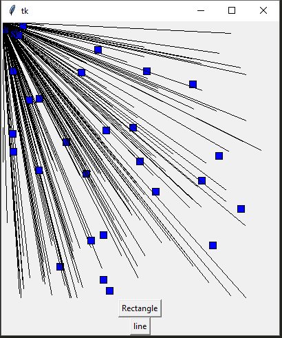 Tkinter and Canvas: drawing lines | python programming