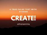 Create Python Programming