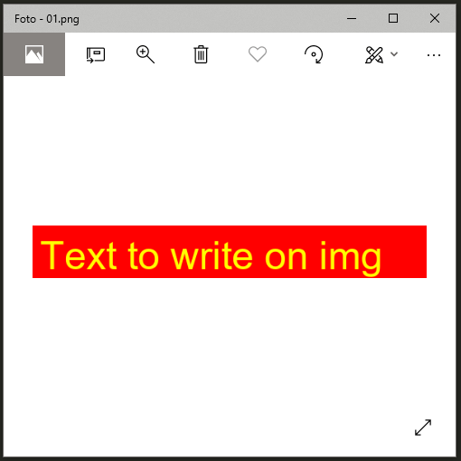 Make an Image with text with Python – python programming