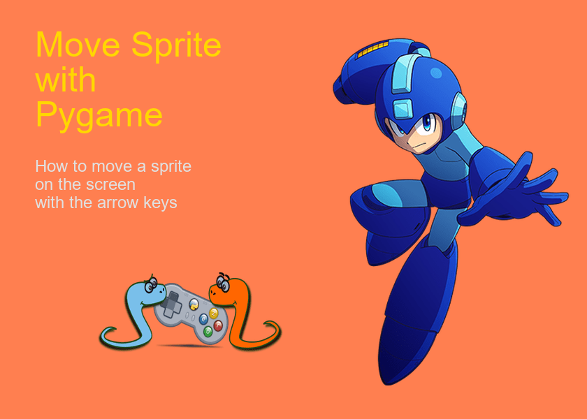 Pygame 3 - move sprite | python programming