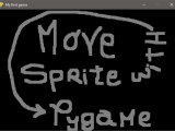 Pygame 3 Move Sprite Python Programming