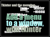 Python Tkinter Add A Menu To A Window Python Programming