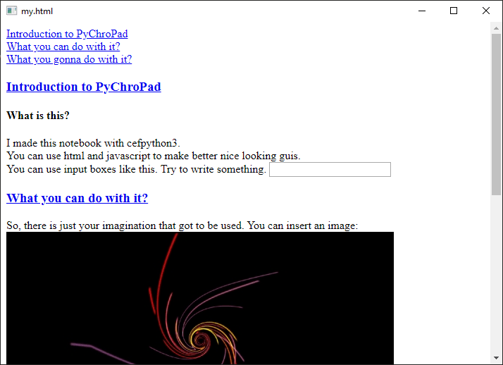 PyChroGUI – A GUI with Python and Chrome? – python programming