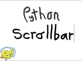 Scrollbar In A Text Widget In Tkinter With Python Python Programming
