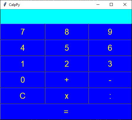 Tkinter new calculator – python programming