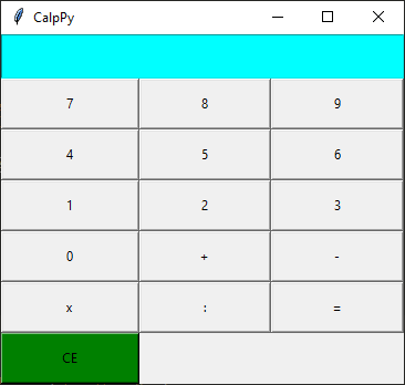 Tkinter new calculator – python programming