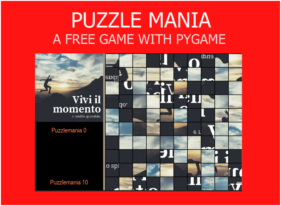 Puzzlemania 2.6 - Free puzzle game | python programming