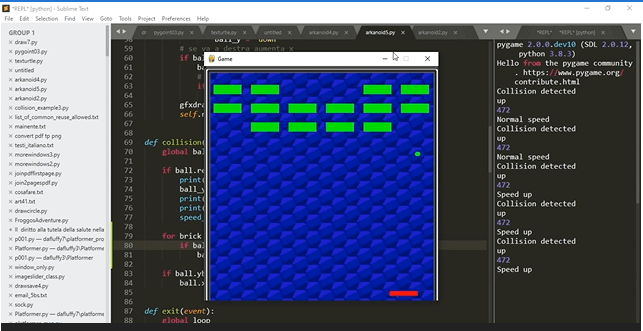 Arkanoid in pygame part 5 – python programming