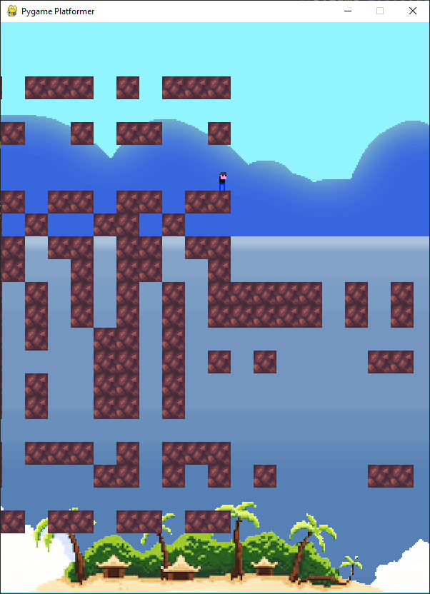 Some code changes in the platformer game – python programming