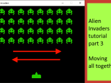 Space Invaders Tutorial Part 3 Aliens Are Moving Python Programming