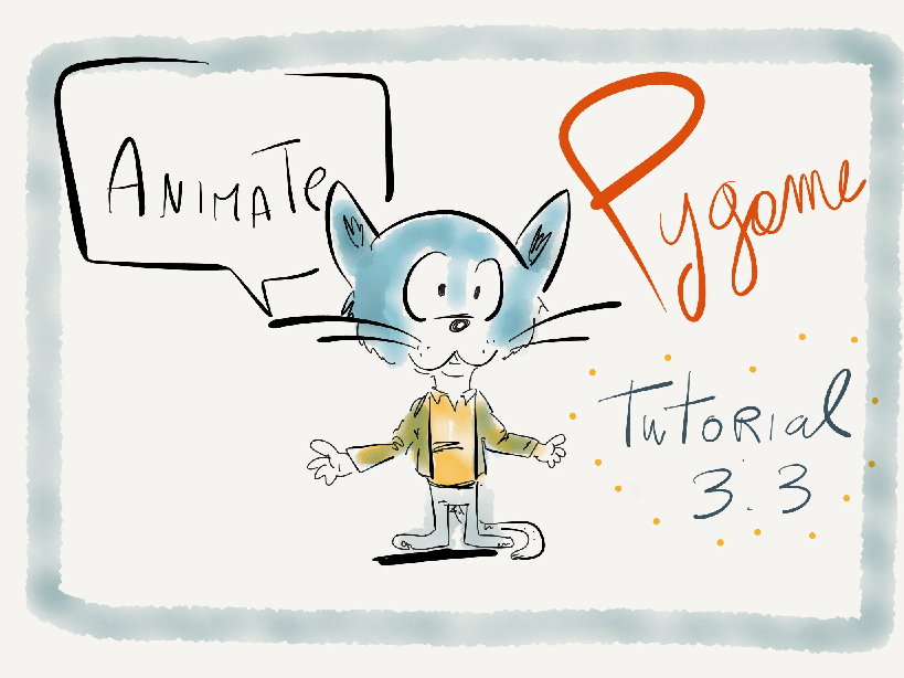 Pygame tutorial 1 - 3.3 - Animation while moving | python programming