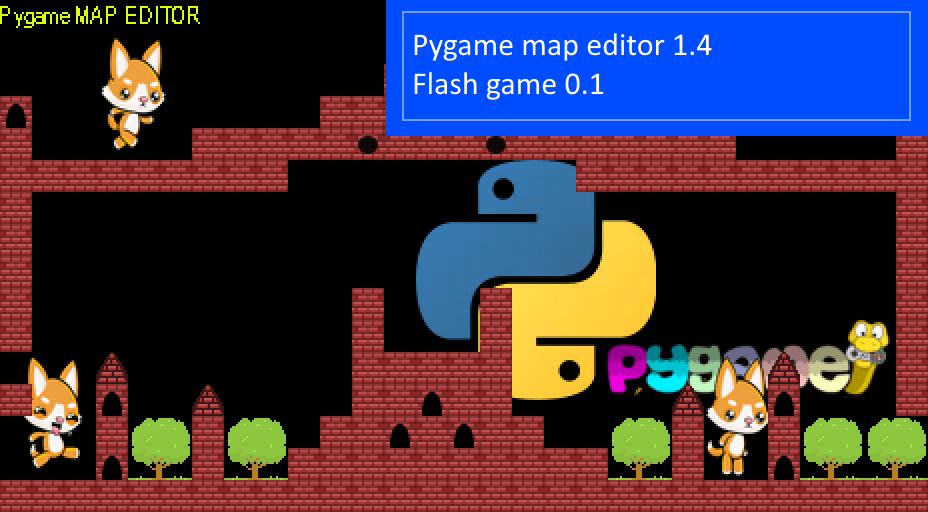 Pygame map editor 1.4 - Pygame engine 0.1 | python programming