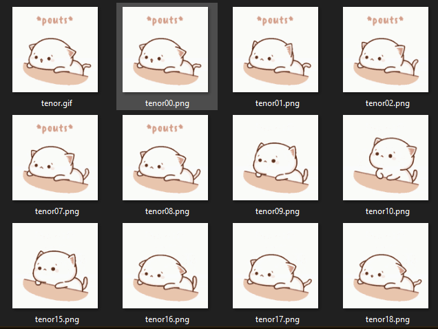 Unpack all the frames from an animated gif – python programming