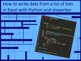 Insert A List Of Data Into Excel With Xlsxwriter Python Programming
