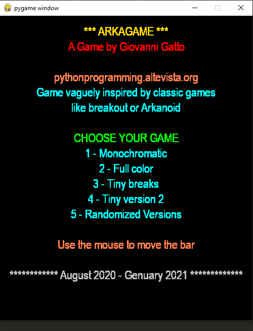 How To Make A Splash Text Page With Pygame Python Programming