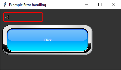 How to handle errors in input in an entry in tkinter with the azure theme ttk | python programming