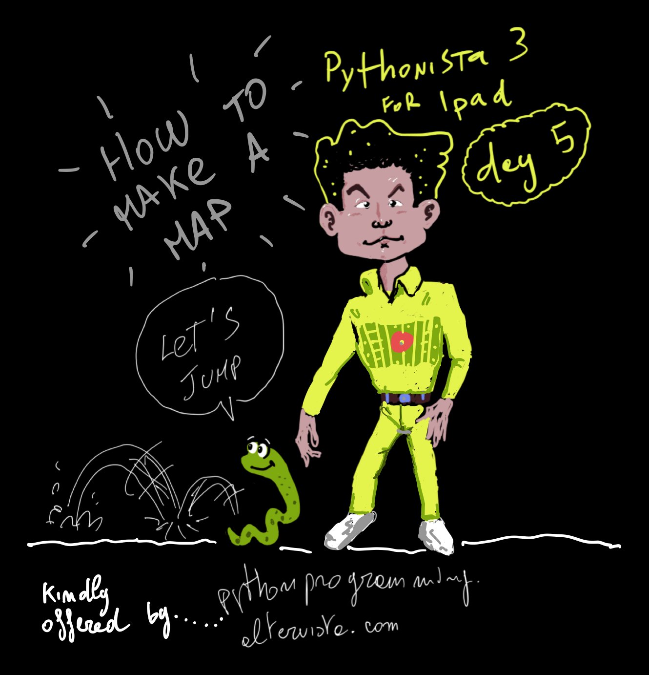 Pythonista day 5: How to make a map – python programming