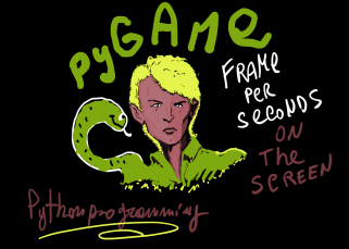 Hot to show the frame rate fps or any text with pygame in Python – python programming