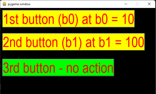 How to make Buttons in pygame | python programming