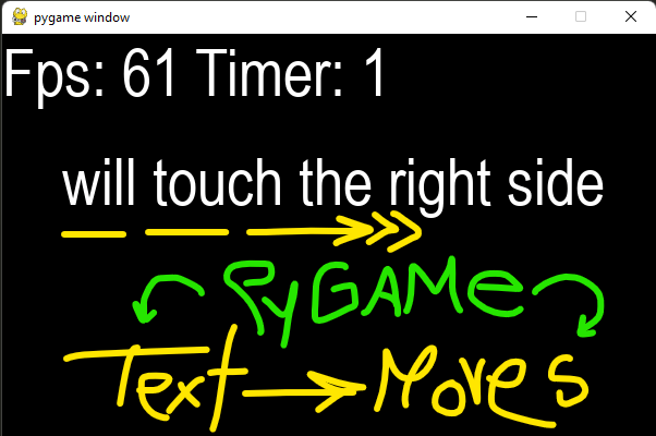 How To Movetext On The Screen With Pygame Python Programming 0265