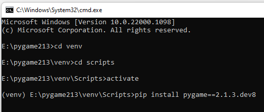How To Install Pygame 213dev8 Pre Release For Testing Python
